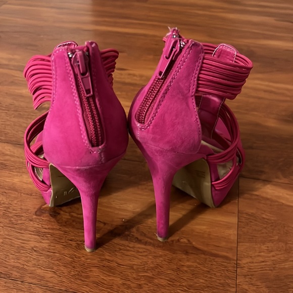 Rouge Helium | Shoes | Rouge Helium Pink Strapped High Heels | Poshmark